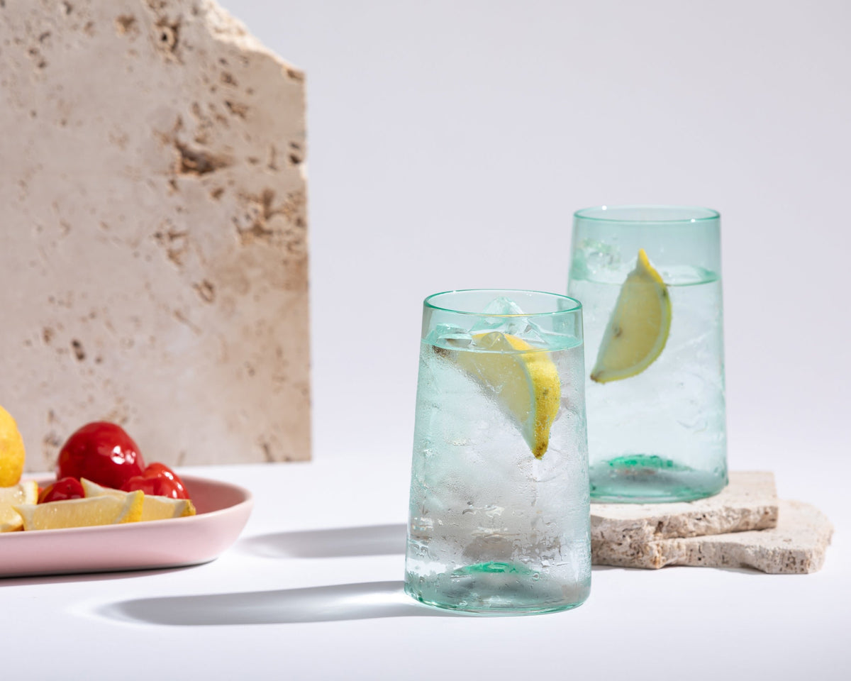 Pair of Hand Blown Highball Glasses – Haand